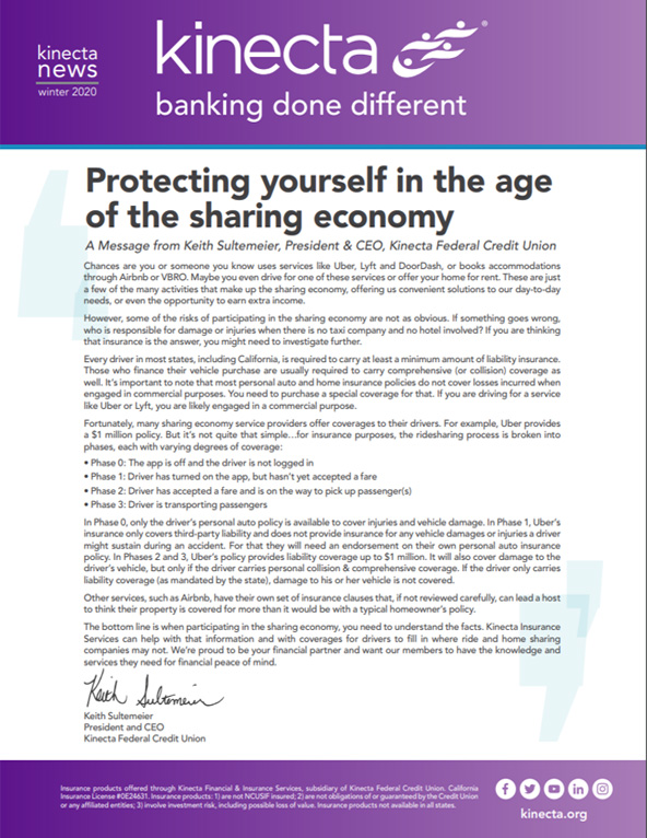 News - Kinecta Banking done different